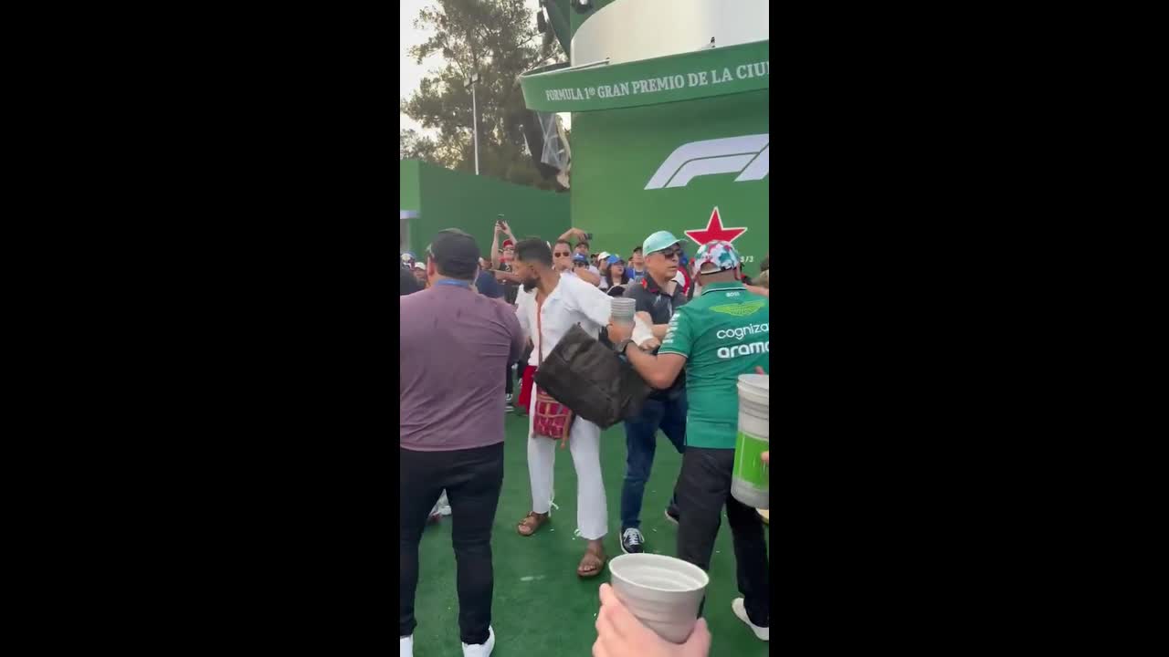 Drunken F1 fans fight at Mexican Grand Prix