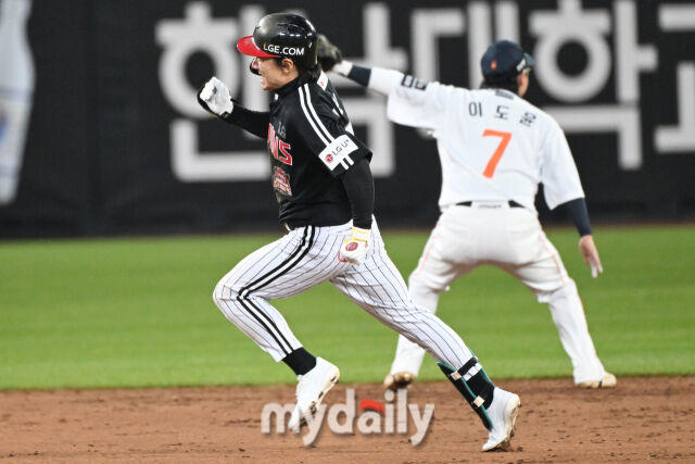 한화 '선취점' 장군→LG '동점' 멍군…노시환, 팀을 구한 천금 3루 태그 아웃 [MD대전 KS3]