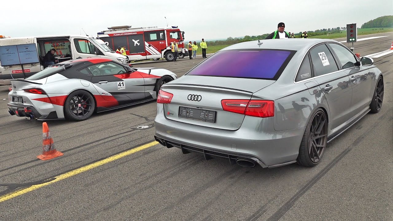 Audi RS6 vs GR Supra – Drag Battle!
