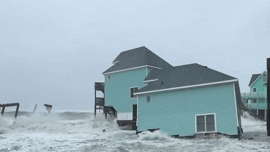 More Oceanfront Homes in Buxton Collapse Amid 'Dangerous' Marine Conditions