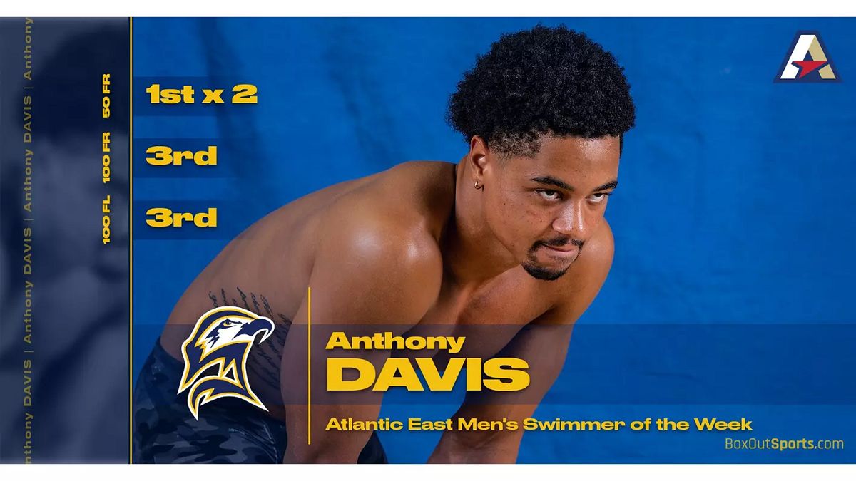 Davis Nets Second AEC Swimmer Award in Opener