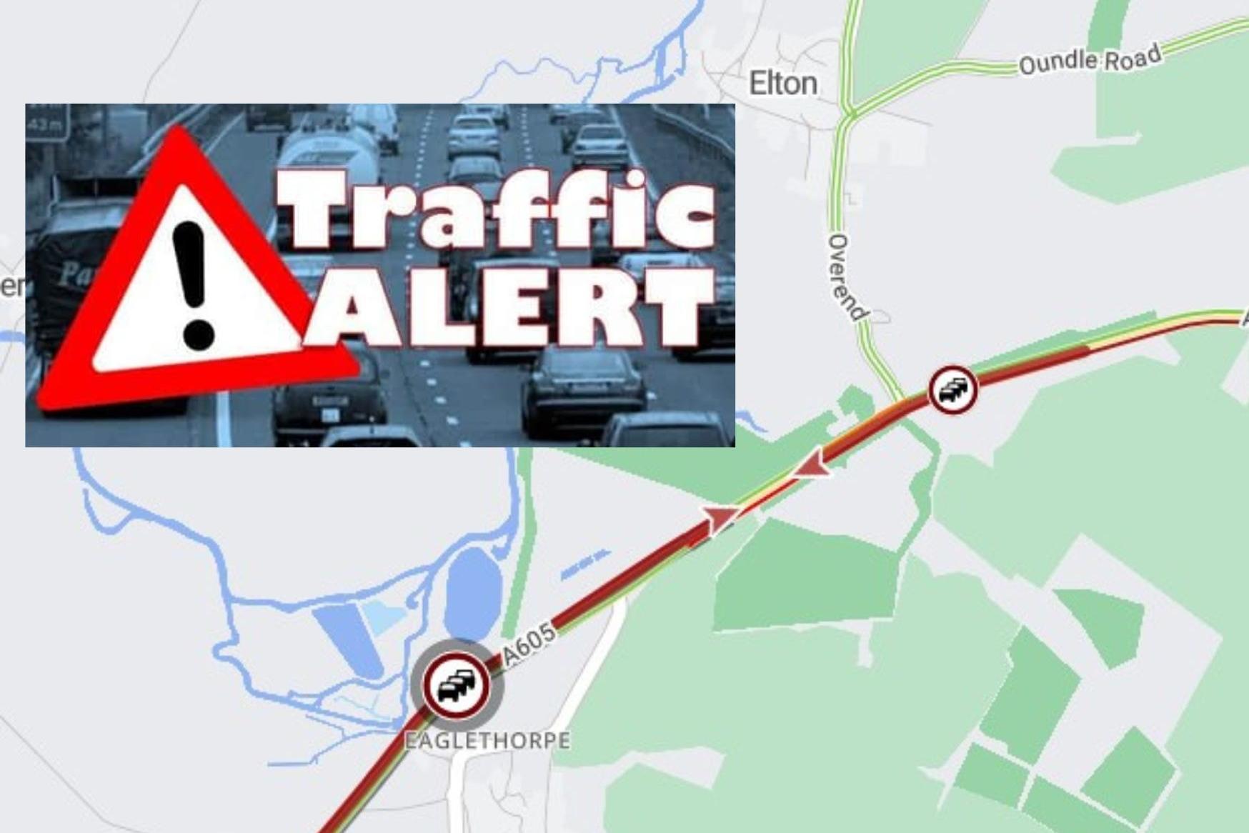 Elton crash closes main A605 route between Northamptonshire and ...
