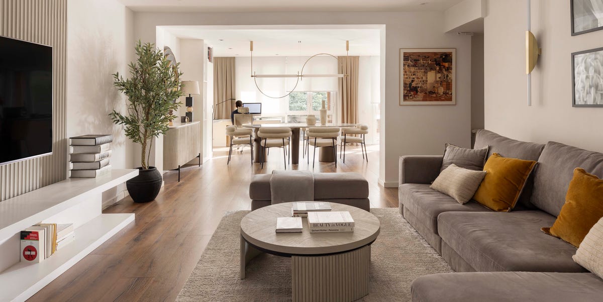 La interiorista Mar Gausachs diseña un salón-comedor amplio y luminoso ...