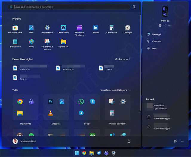 Il nuovo menu Start di Windows 11 è qui: lo abbiamo provato