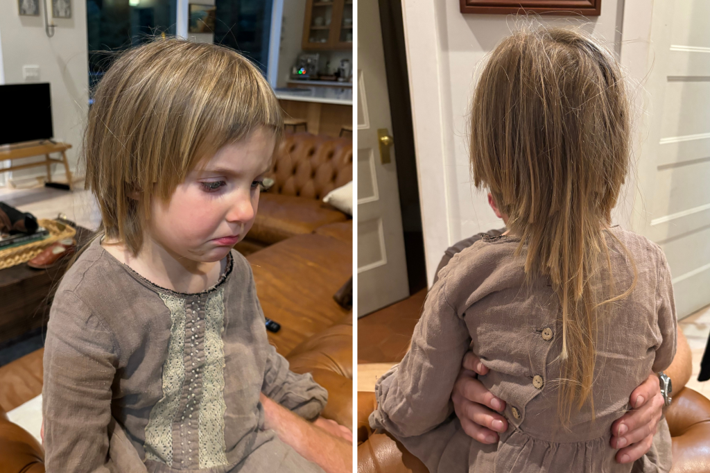 Tears at dad's reaction to toddler revealing she cut off her hair—'Perfect'