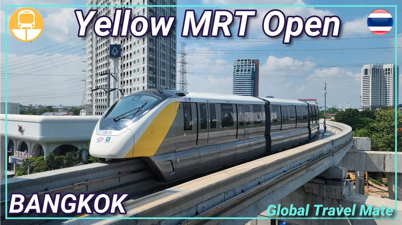 Bangkok’s New Yellow MRT Monorail Line – Now Open!