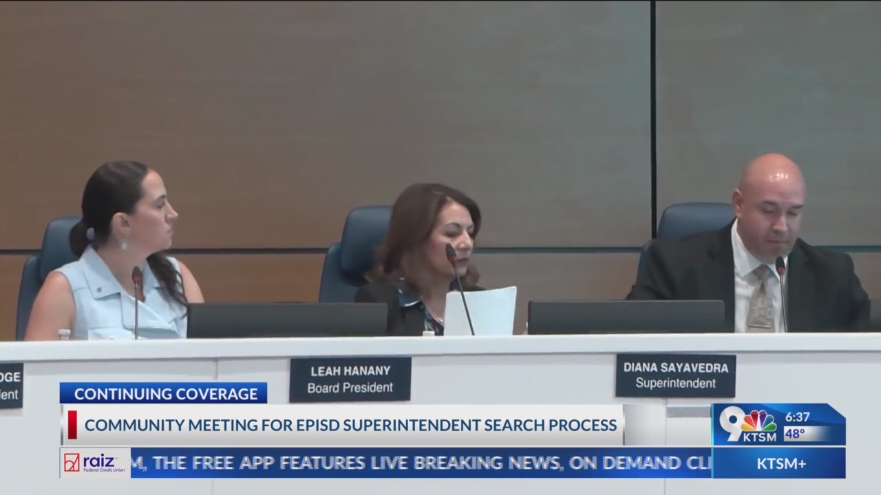 EPISD hosts first meetings in superintendent search