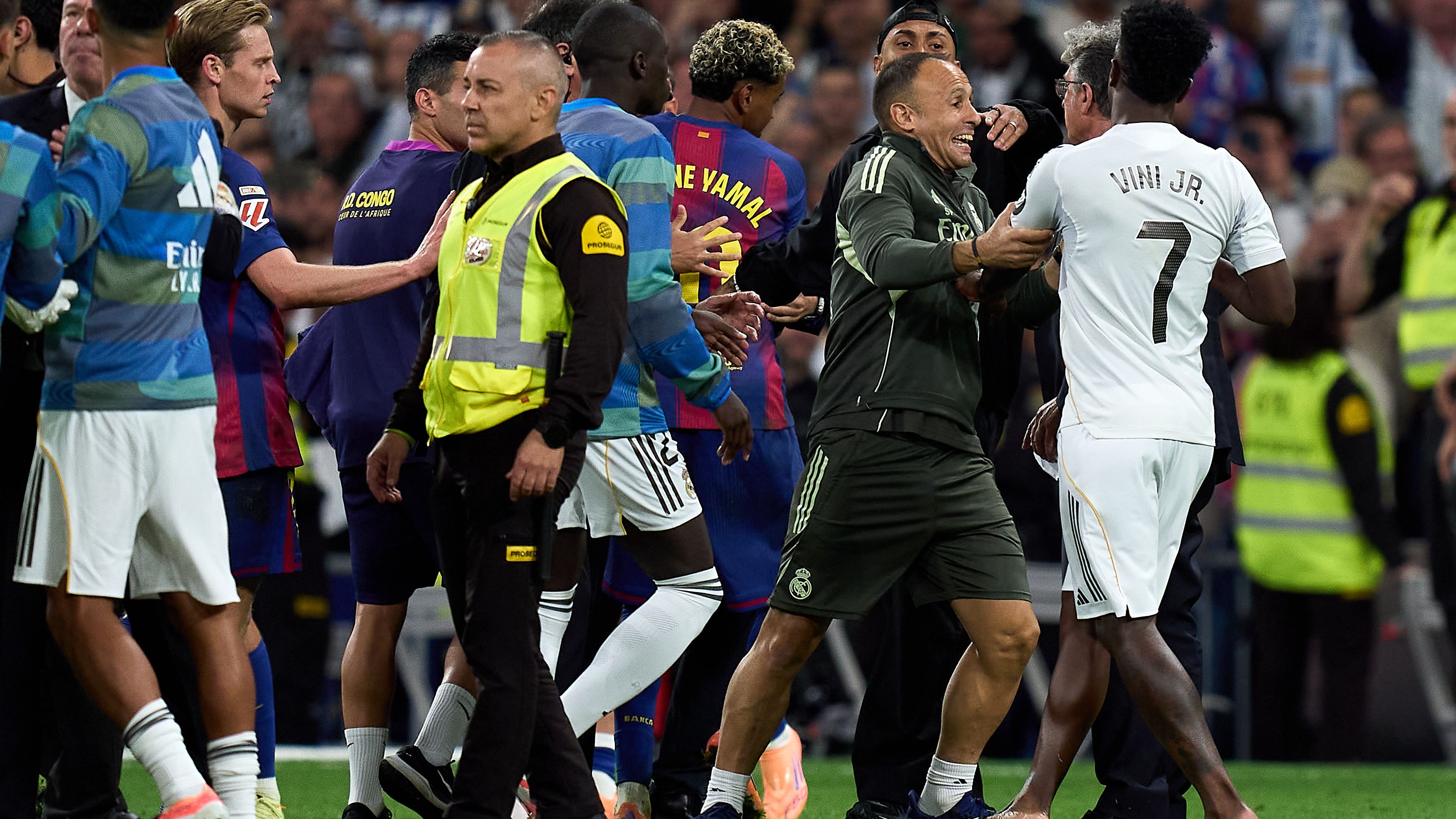 Real Madrid goalkeeper suspended for red card for role in feisty brawl ...