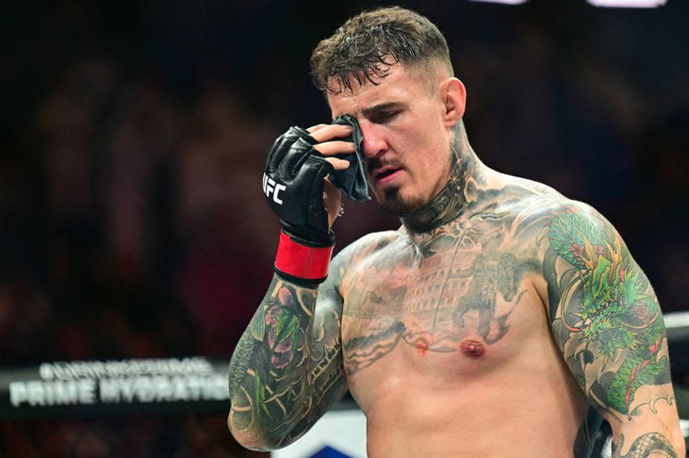 Tom Aspinall hits back at Dana White remarks after eye injury