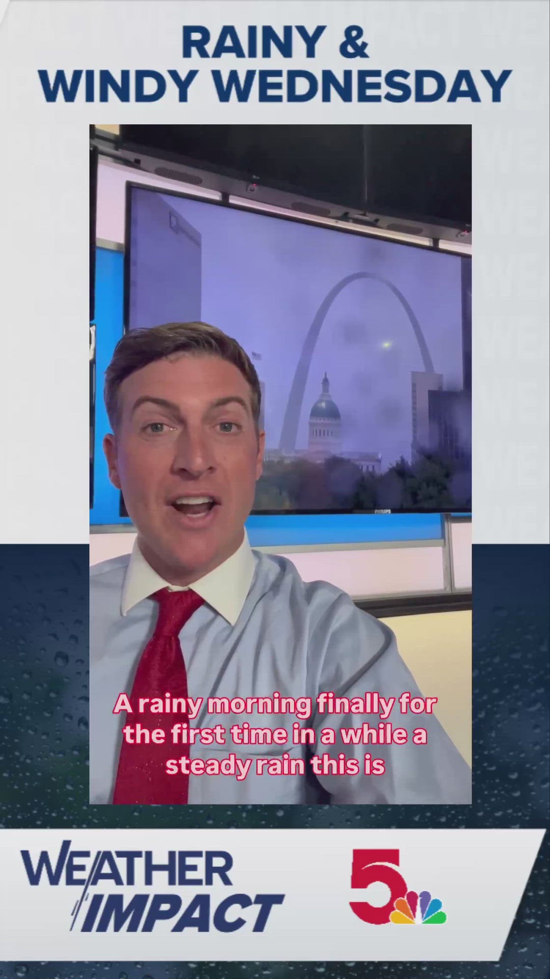 St. Louis forecast: Rainy and windy Wednesday