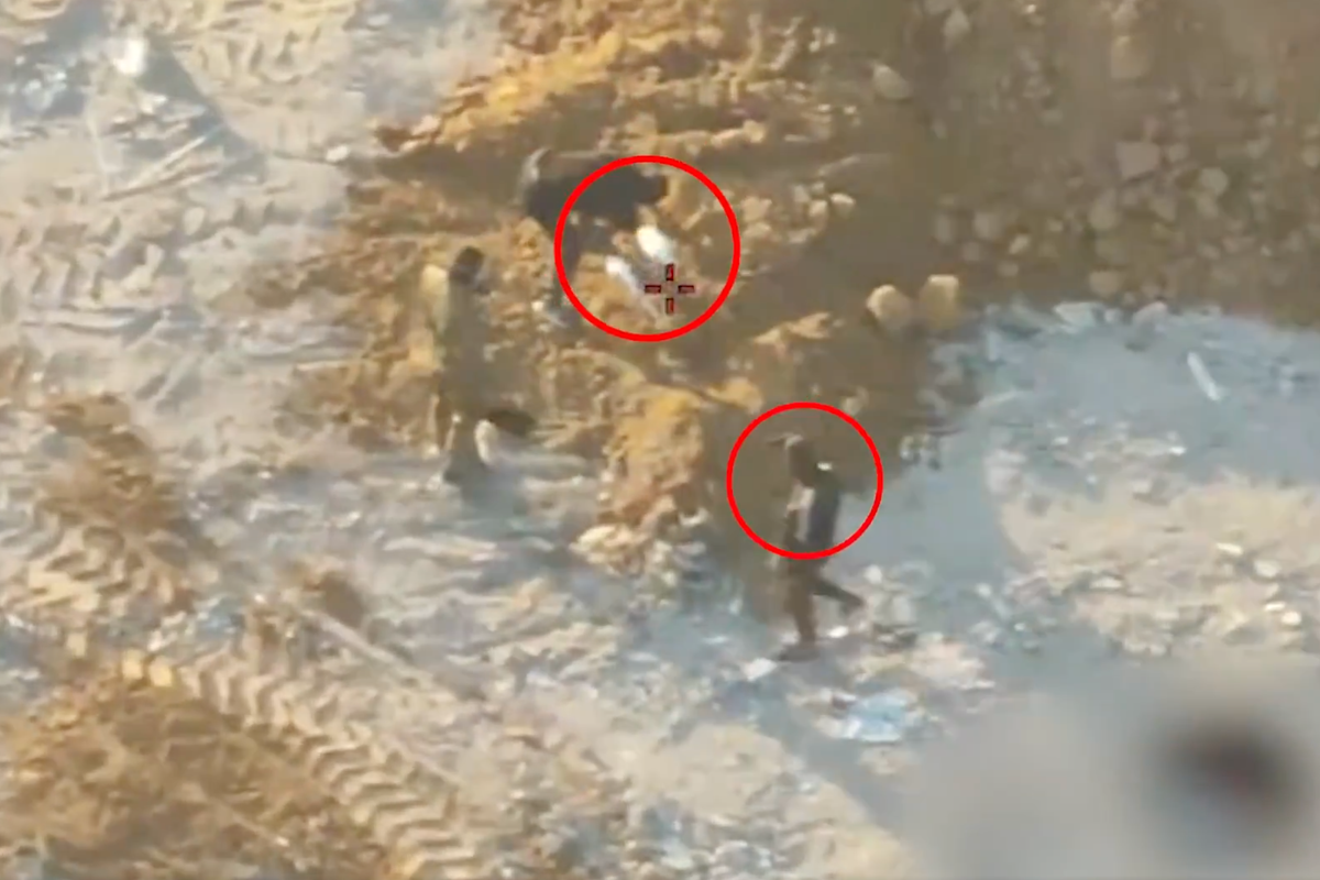 IDF drone video claims to show Hamas faking recovery of hostage body