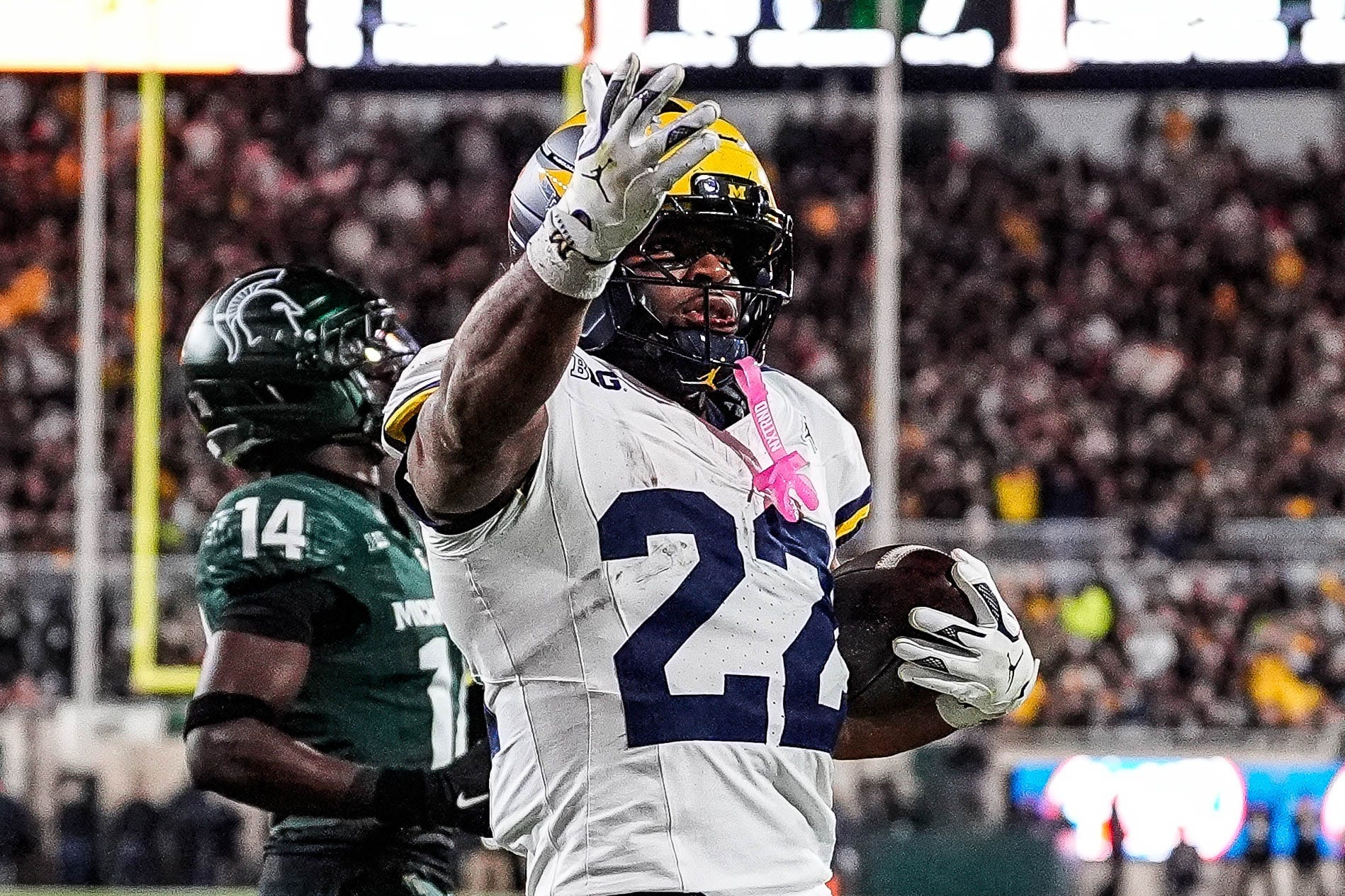 Justice Haynes injury update: Michigan football RB out with foot injury