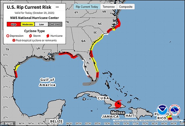 Weather warning issued in Florida as Hurricane Melissa threatens ...