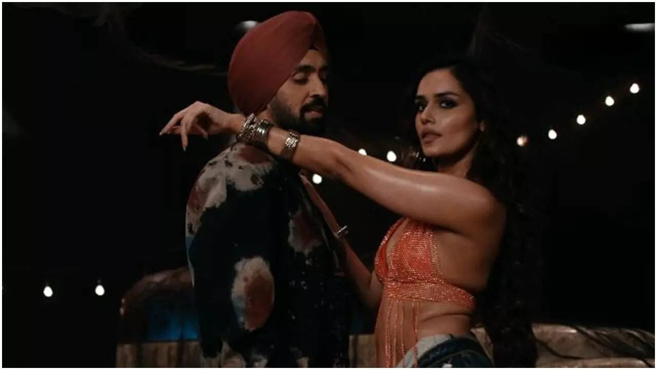 Manushi Chhillar responds calmly to controversial ‘leg shot’ in Diljit ...