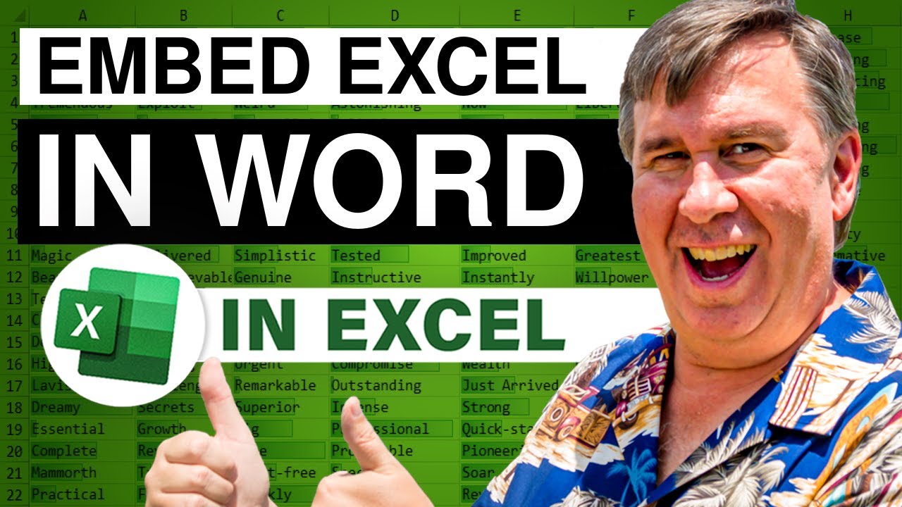 Insert Excel Ranges into Word Documents | Finance Tutorial