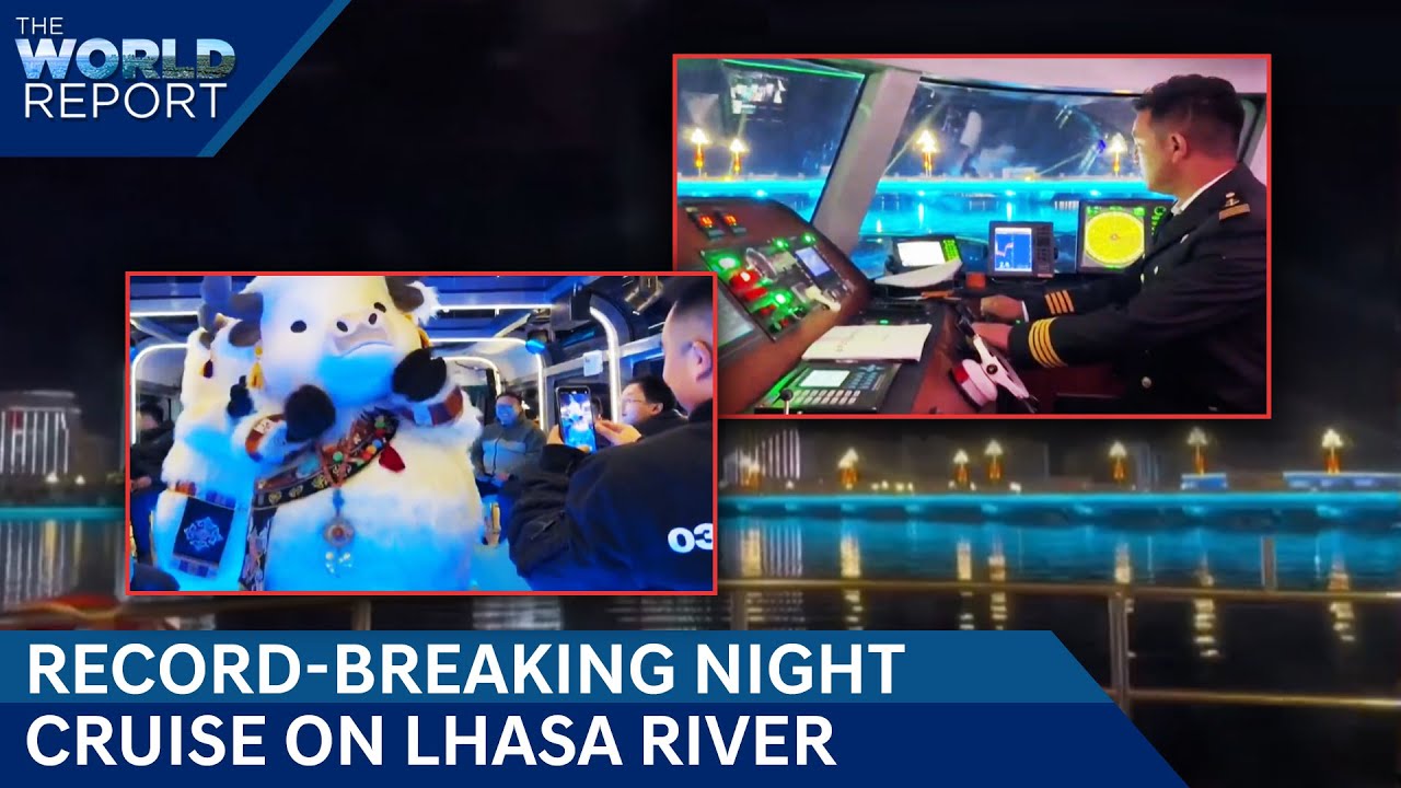 Guinness World Record-Breaking Night Cruise On Lhasa River