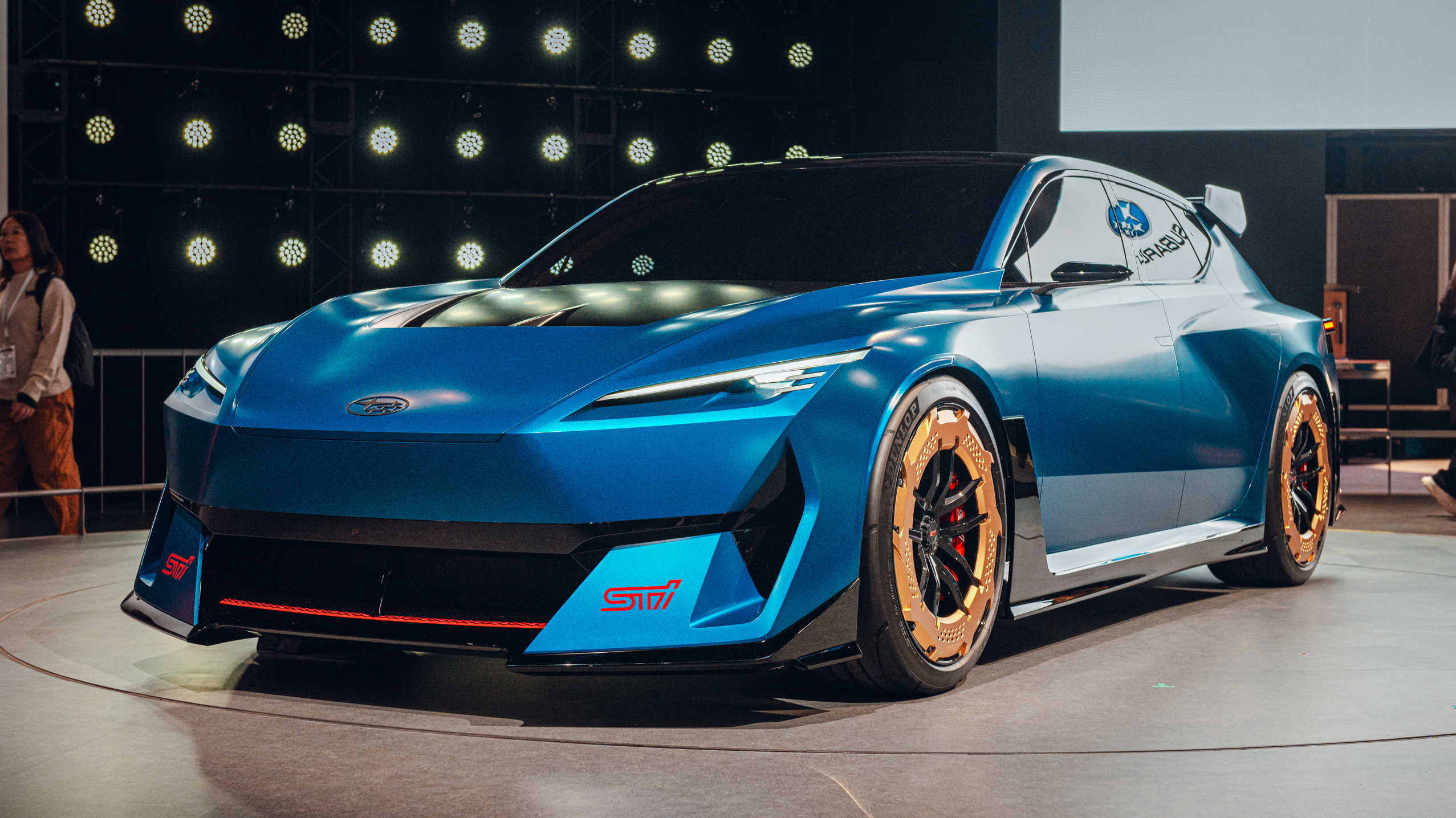 Good grief, check out Subaru’s pointy new STI concept