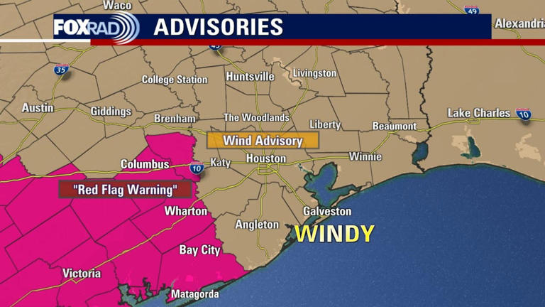 Houston weather: Cold front, wind advisory, Halloween forecast
