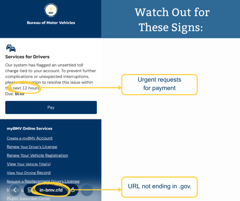 Indiana BMV reports another text-related scam impacting Hoosiers