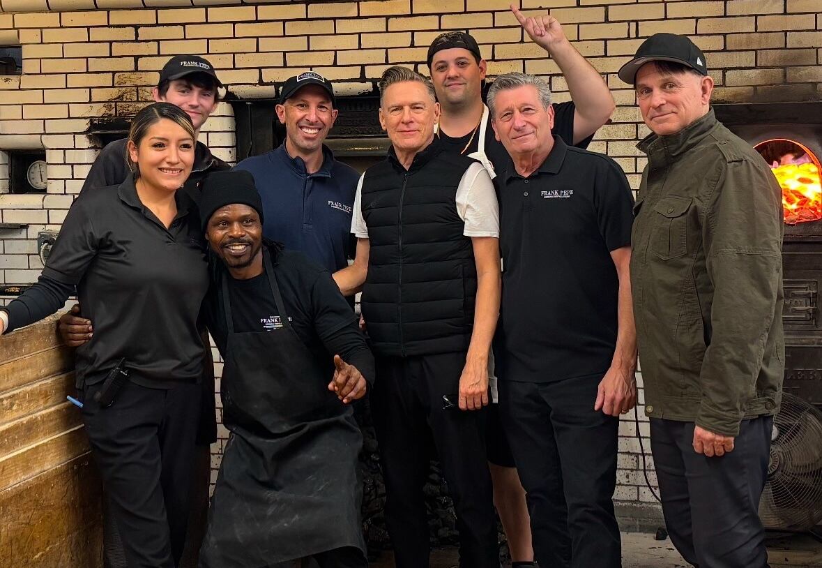 Bryan Adams makes stop at Frank Pepe Pizzeria in New Haven