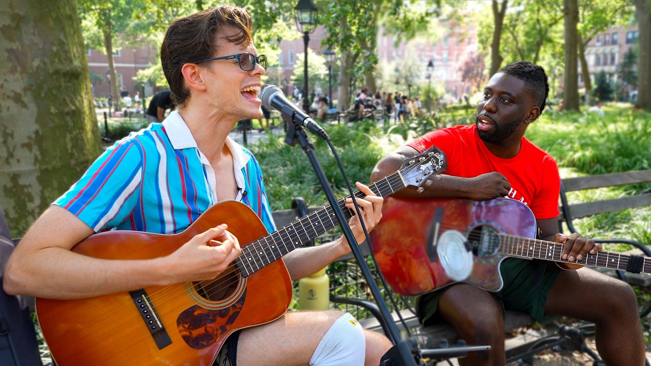 I can't believe Kyle's voice in Bryant Park! 🎤