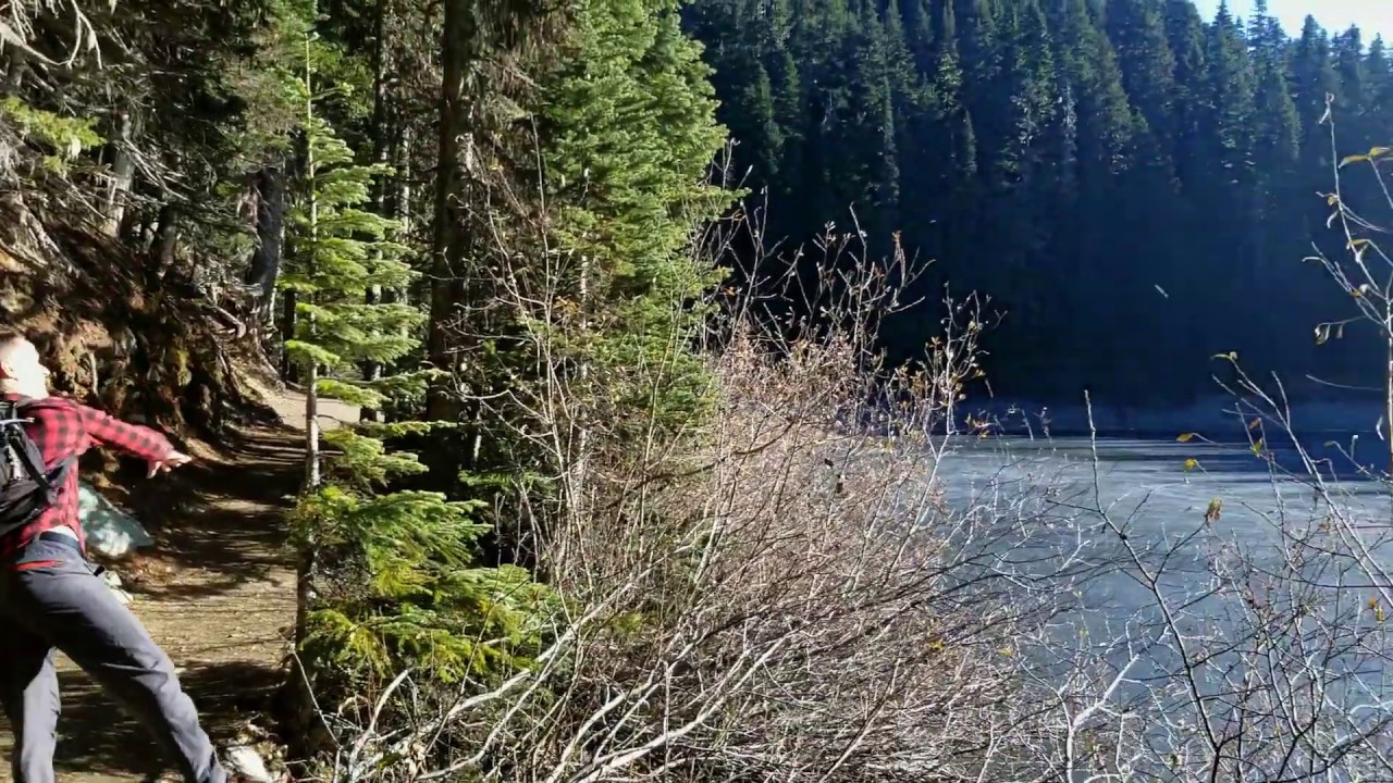 Throwing rocks on a frozen lake