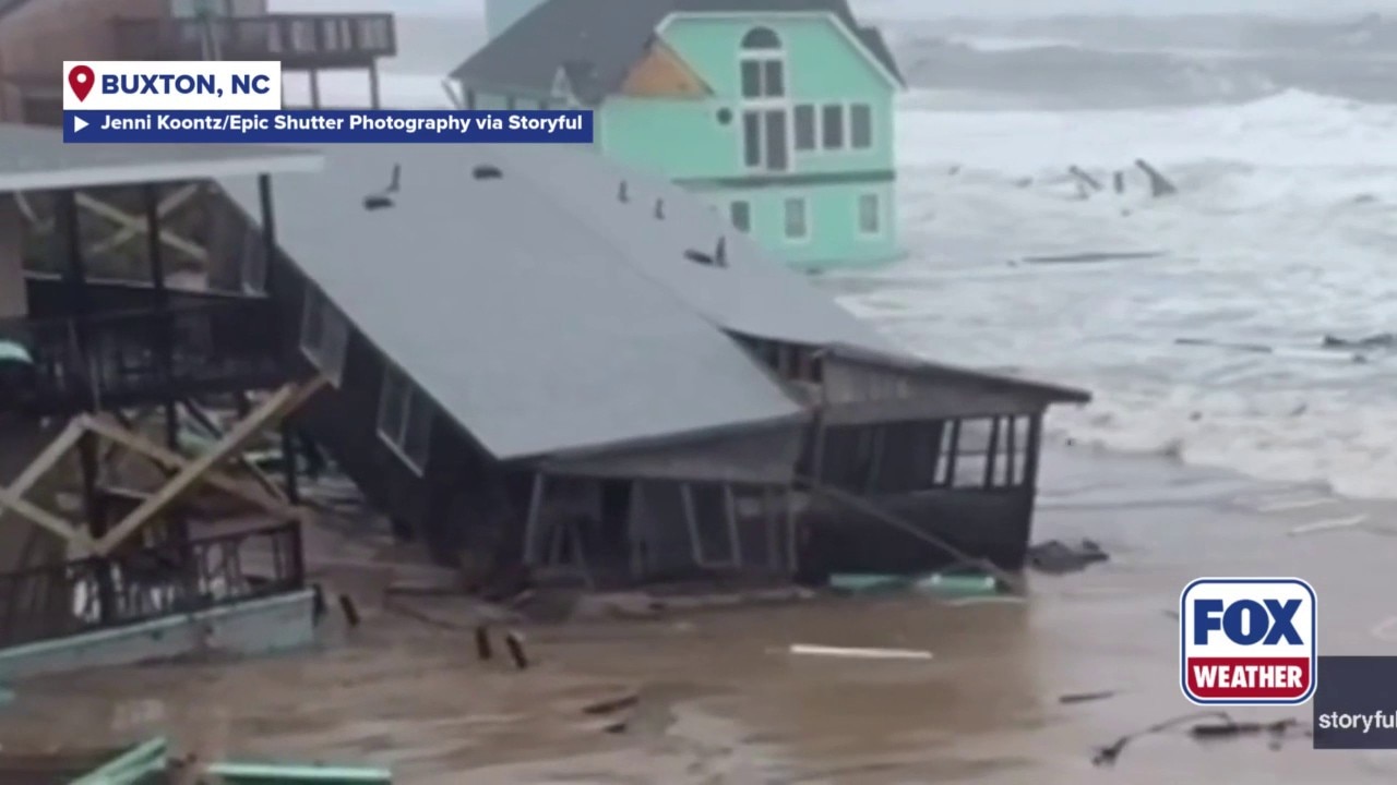 Intense footage in North Carolina shows violent waves crashing into ...