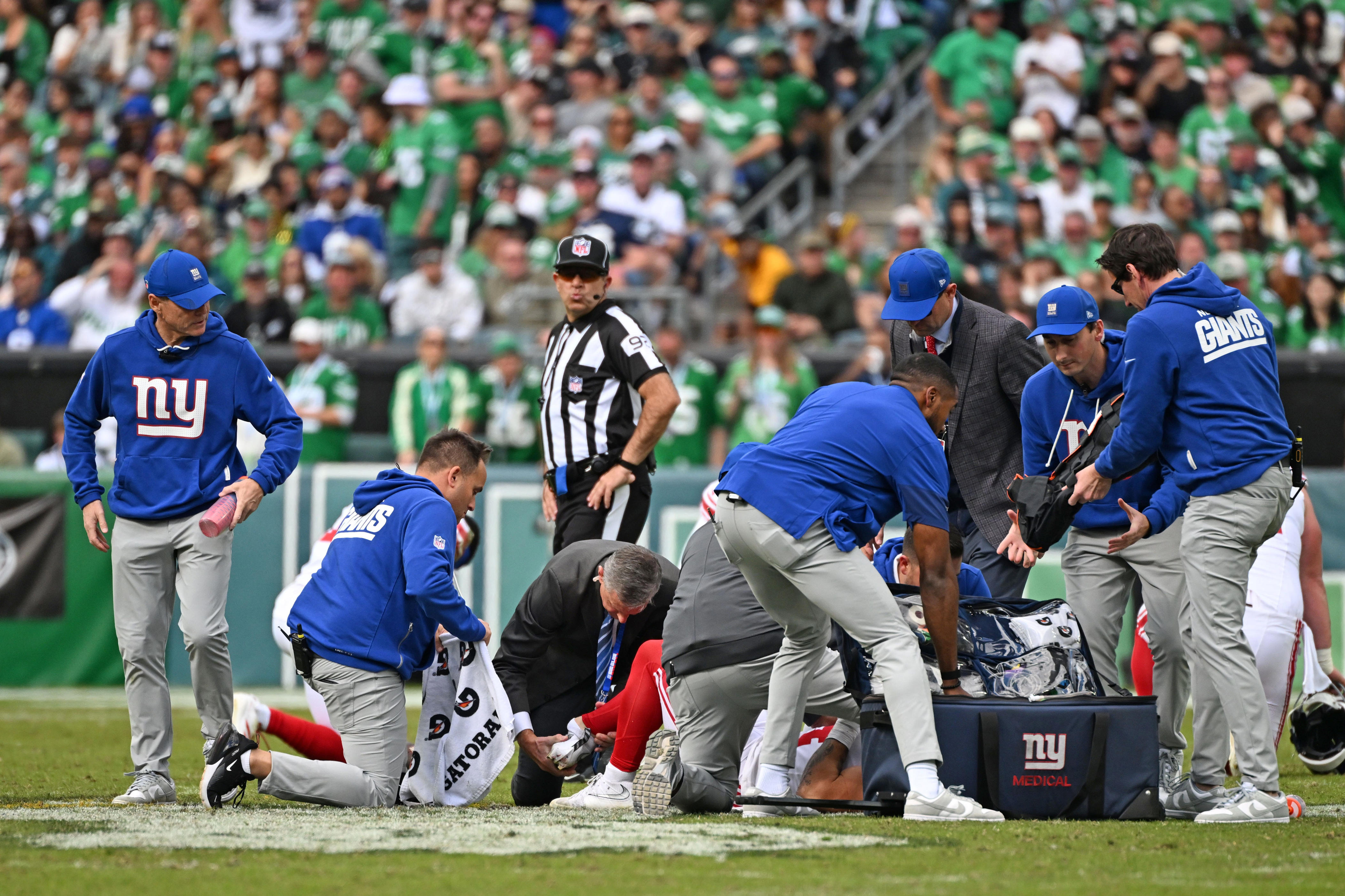 Cam Skattebo injury update adds gruesome detail, post offers creative ...