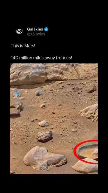 The surface of Mars