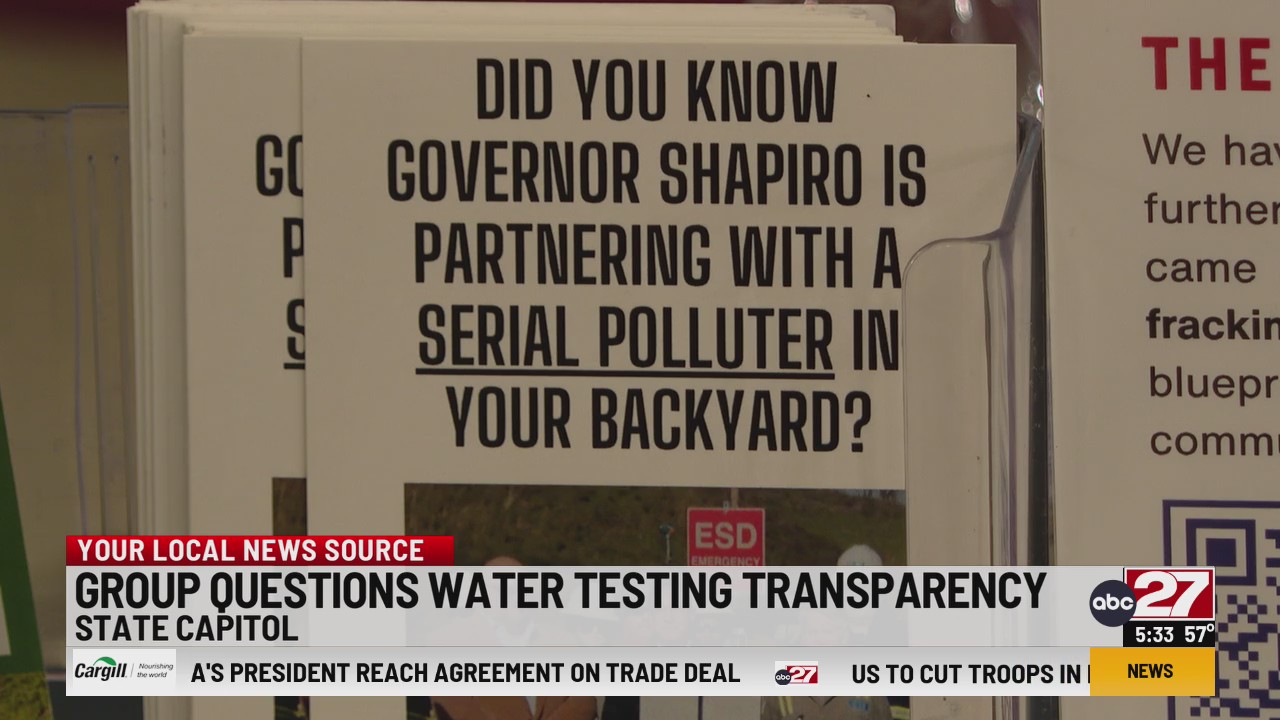 Group questions water testing transparency in Pennsylvania
