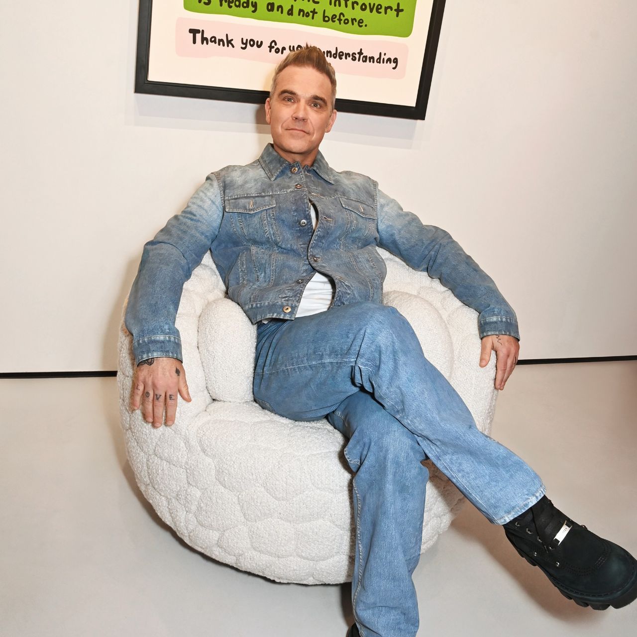Superstar Robbie Williams has designed a chair specifically for ...