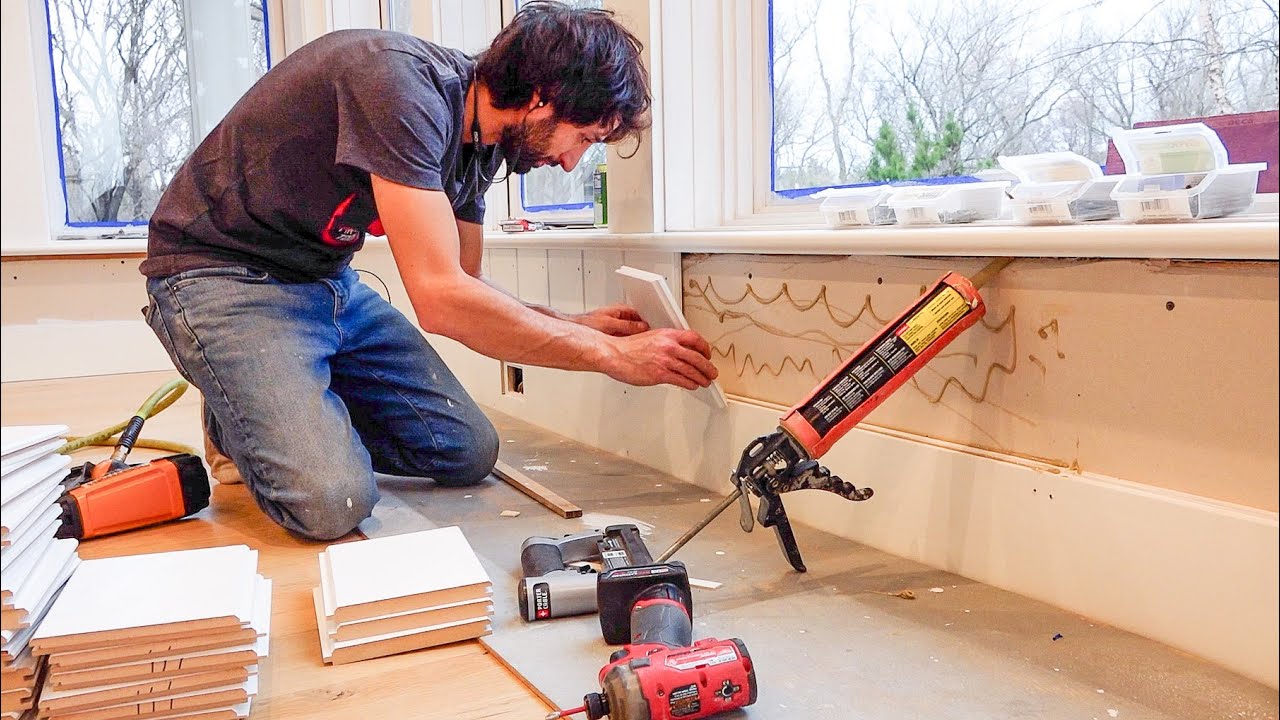 I installed V-groove paneling like a pro!