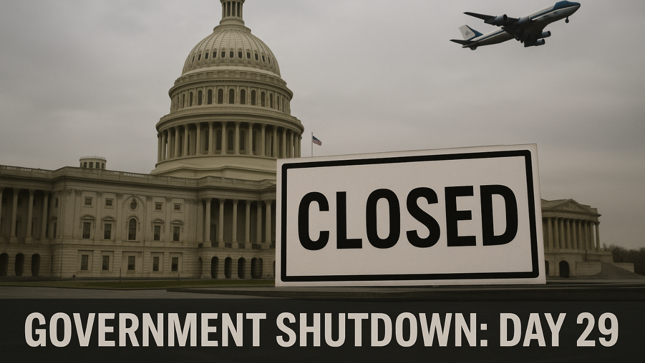 Government Shutdown Enters Day 29: Where Things Stand and What It’ll ...