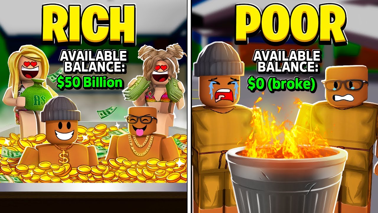 2-player rich to poor in Roblox Brookhaven