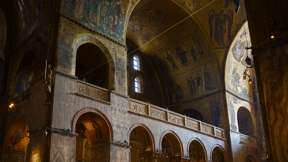 Inside St. Mark’s Basilica and Venice Waterfront Walk