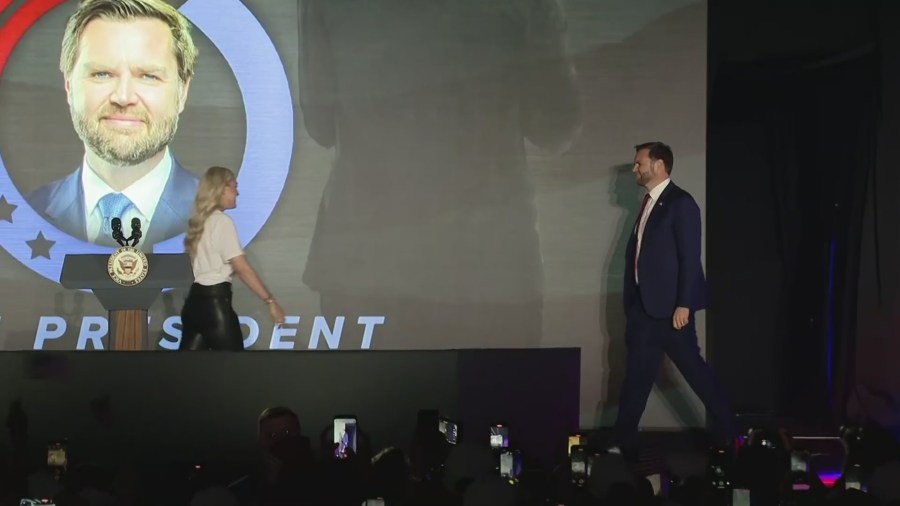 JD Vance, Erika Kirk speak for TPUSA tour at Ole Miss