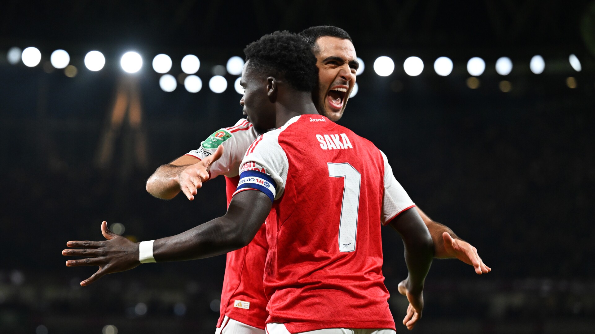Arsenal 2-0 Brighton: Saka, Nwaneri lead Gunners' backups to League Cup ...