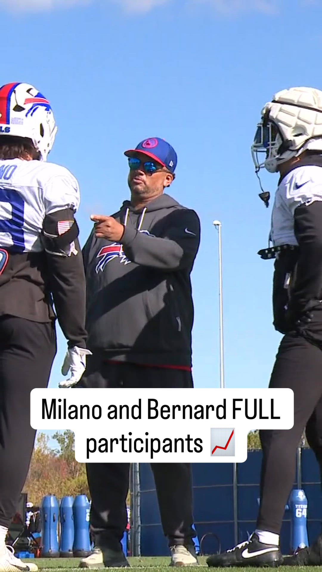 Matt Milano and Terrel Bernard were full participants at Bills practice ...