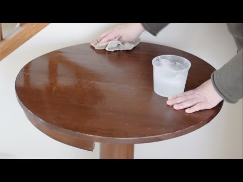 Wipe down your table to fake this expensive look!