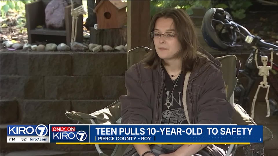 VIDEO: Teen pulls 10-year-old to safety after deadly tree accident in Roy