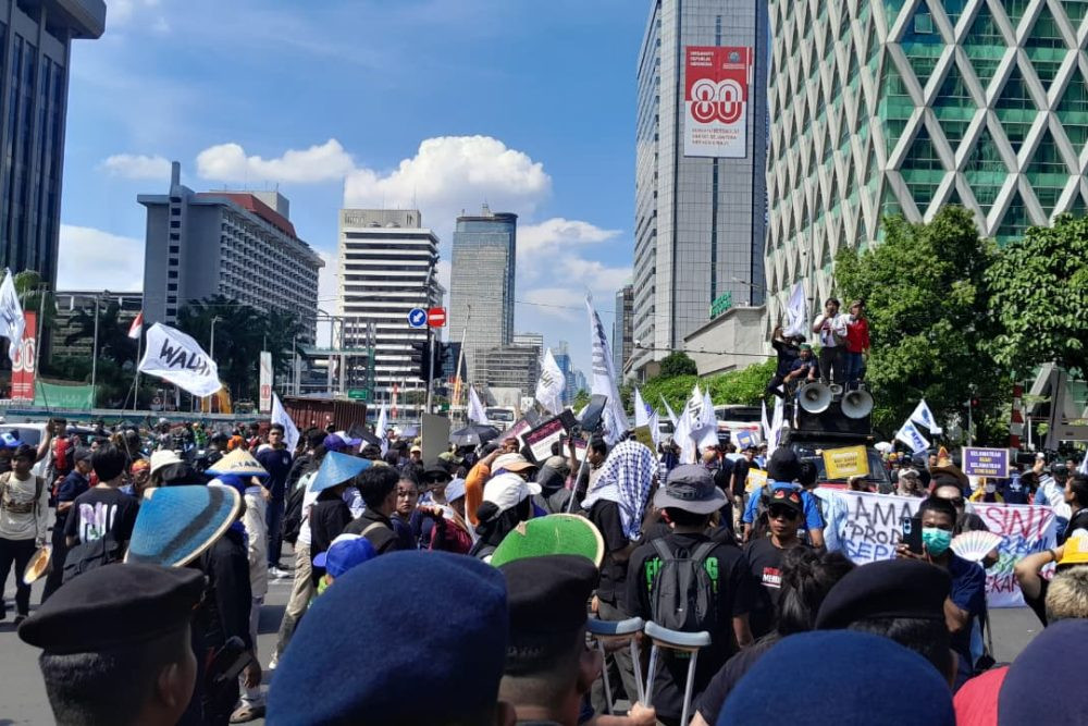 Demo Buruh Hari Ini, Polisi Terjunkan 1.597 Personel di Jakarta