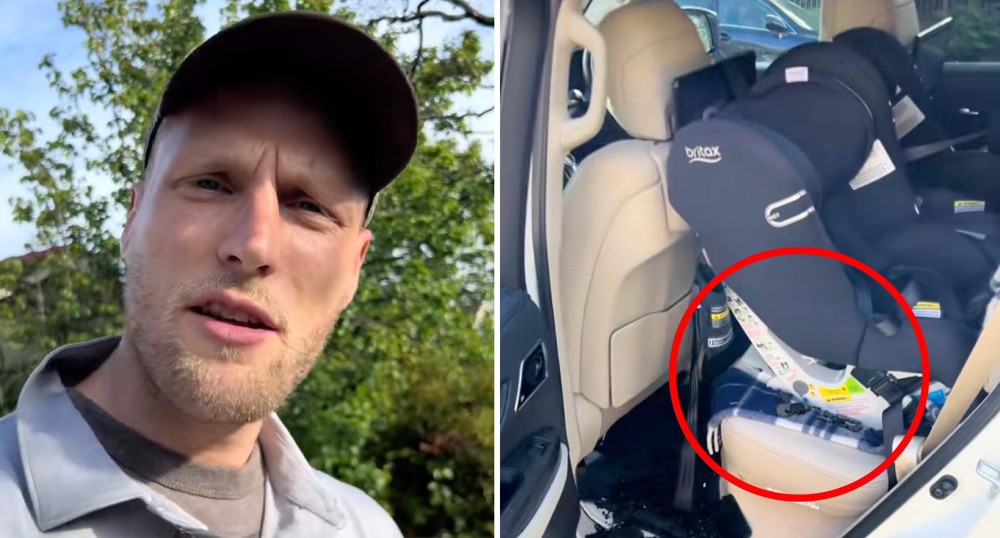 Aussie dad forced to protect home after spotting chilling detail in car