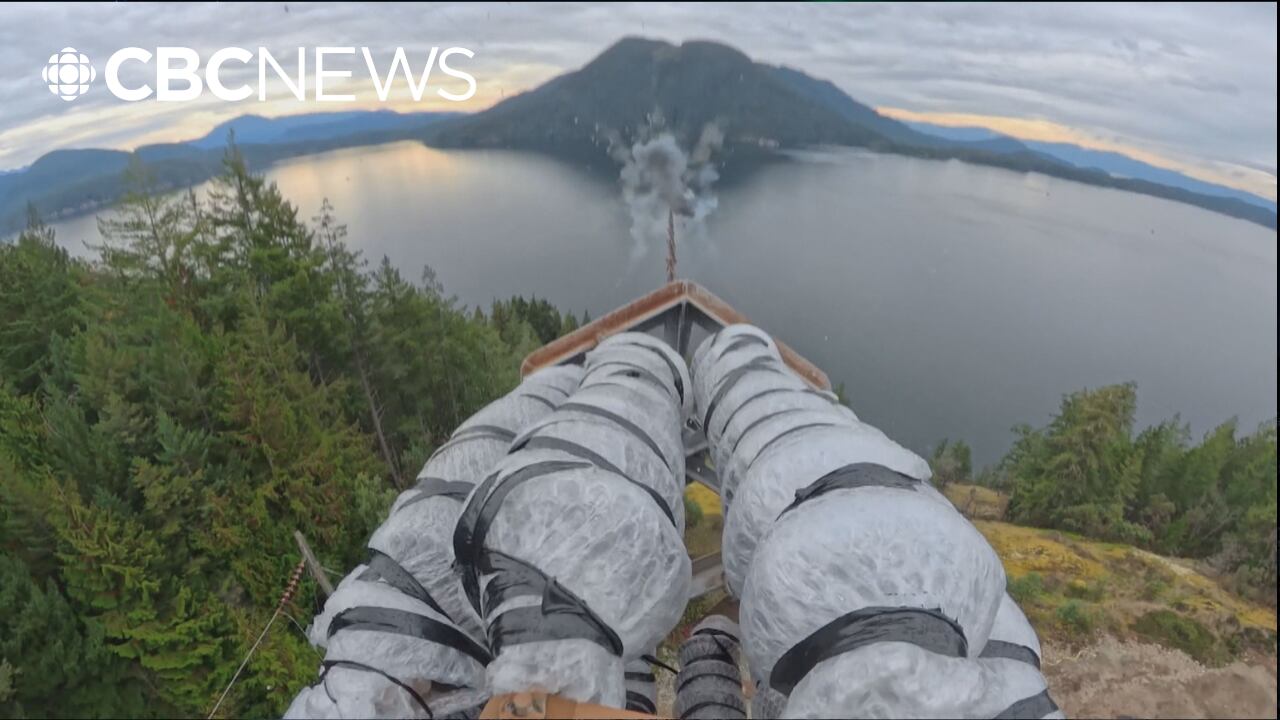 Explosive device used to detonate overwater power line on B.C.'s ...