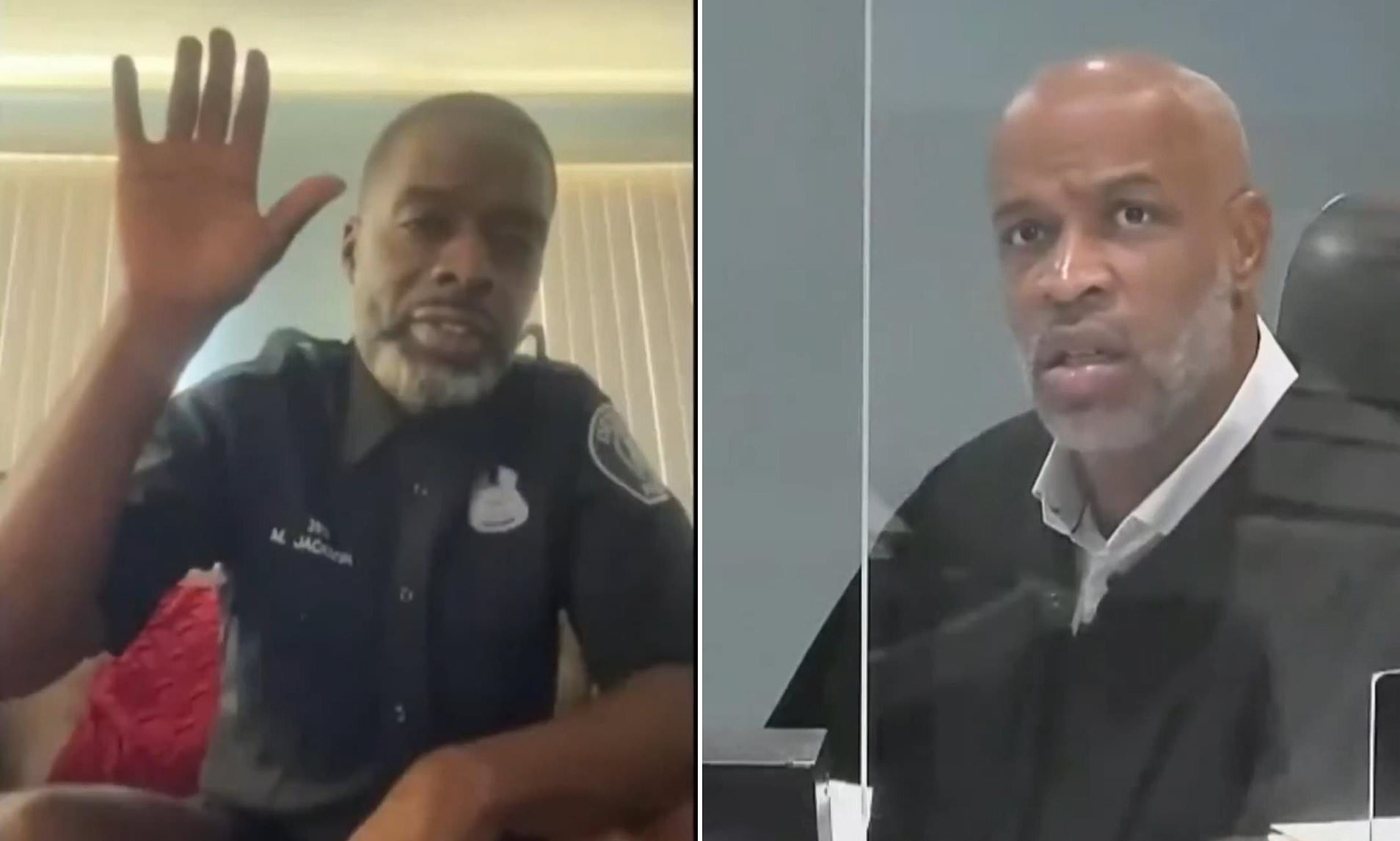 Police officer stuns courtroom as he appears on Zoom WITHOUT his pants on