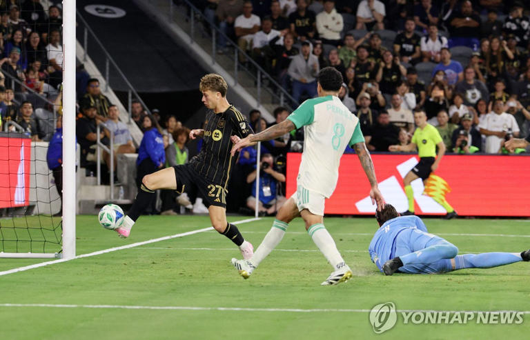 '손흥민 결승골 기여' LAFC, PO 1R 첫 경기서 오스틴 2-1 제압(종합)