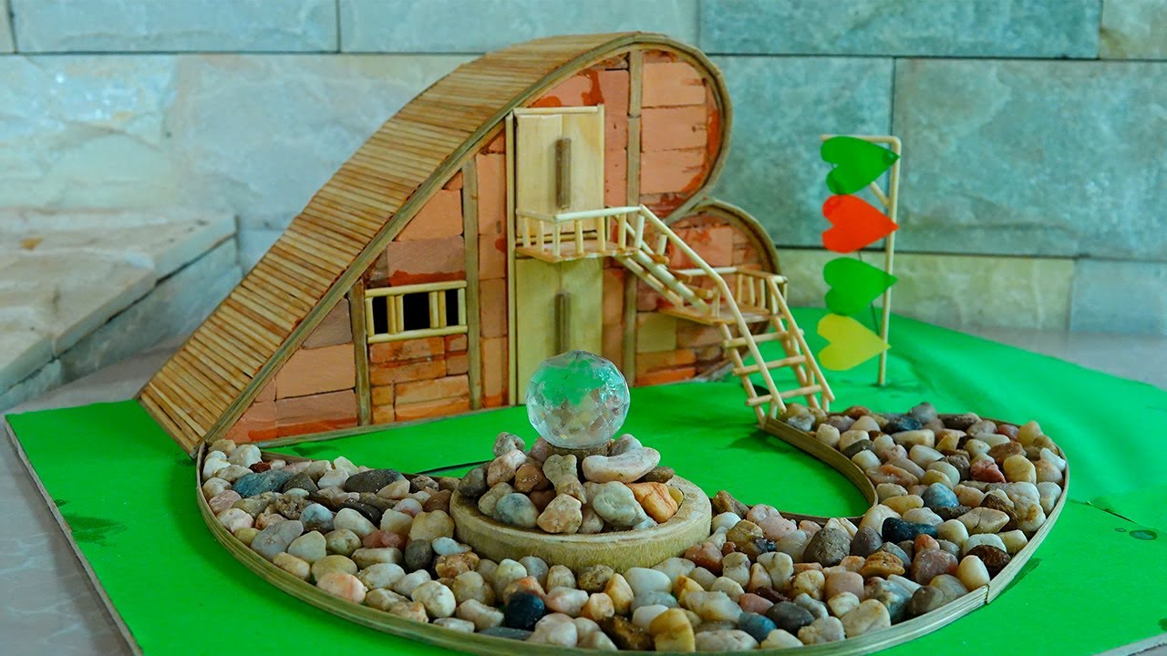 DIY How To Make Miniature Heart House