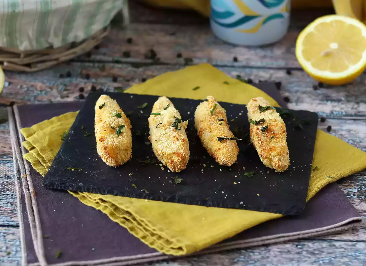 Bâtonnets de poisson pannés au airfryer : croustillants, légers et ...