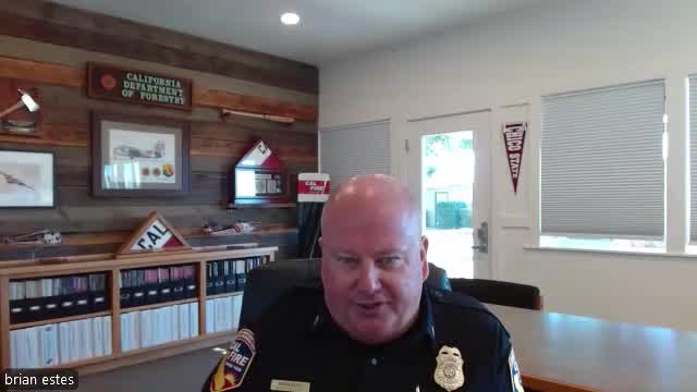 Cal Fire Unit Chief and Placer County Fire Department Chief Brian Estes ...