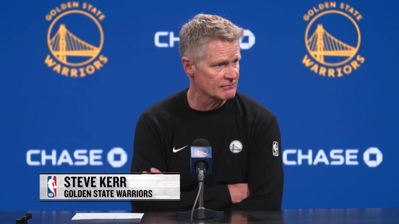 GSW 98, LAC 79: Warriors coach Steve Kerr Postgame Media Availability