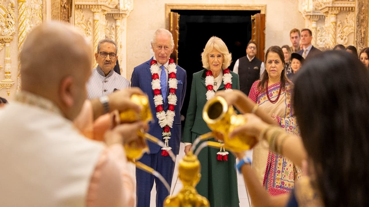 King Charles III, Queen Camilla Visit Neasden Temple to Mark 30th ...